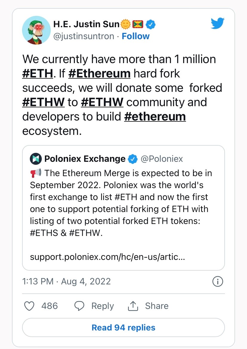 ویتالیک خطاب به طرفداران ETHW - javanshir academy